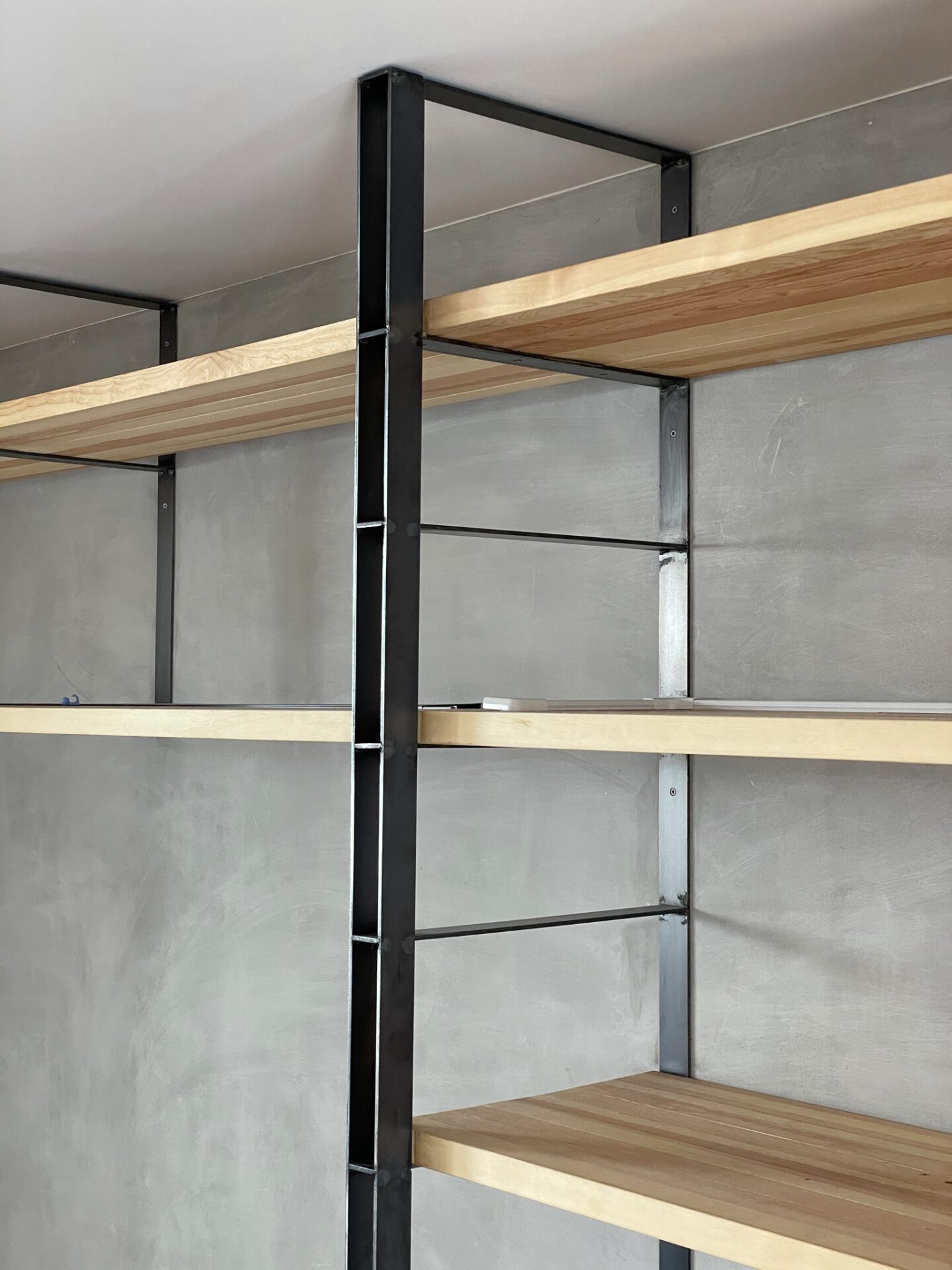Furniture : Double Flat Bar Shelf – HAMS and, Studio ハムサンドスタジオ